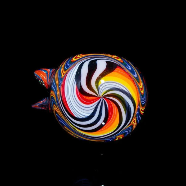 Bhaller Glass - Linework Dichro Spike Spoon – Stoked CT