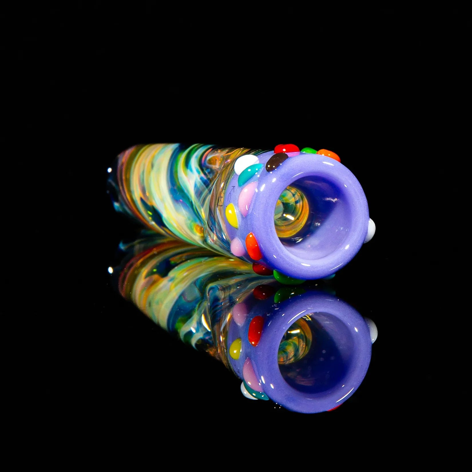 KGB Glass x Sarah Marblesbee - Lavender & Rainbow Sprinkles Fumed Onie ...