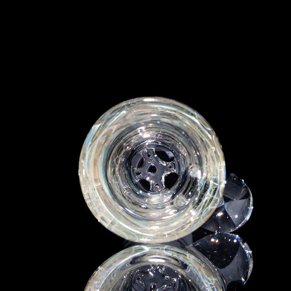 Llerandi Glass - Silver Fume Wrap 14mm Four - Hole Martini Slide ...