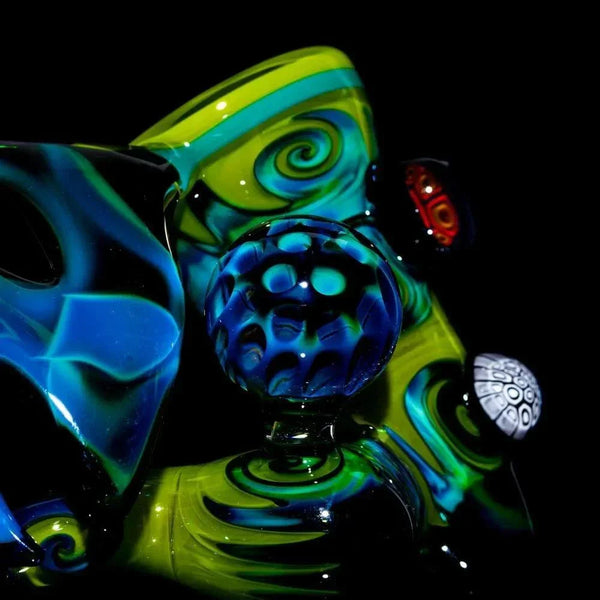 MNP Glass - Green Linework Sidecar – Stoked CT