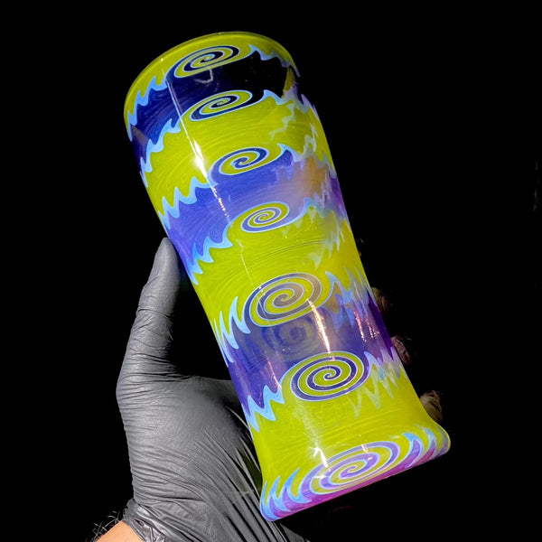 Drinking Vessels: Erik Anders - Fully Worked Purple And Green Wig Wag ...